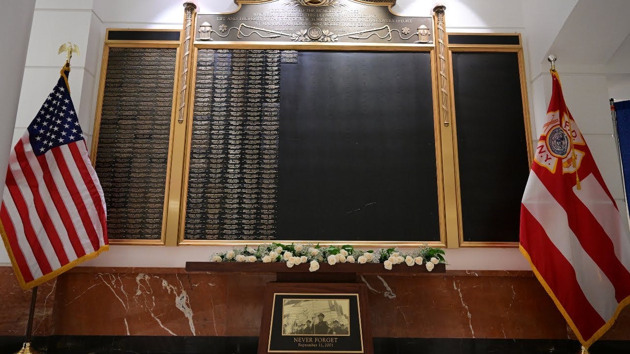 FDNY Commissioner Adds 32 Names to the World Trade Center Memorial Wall ...