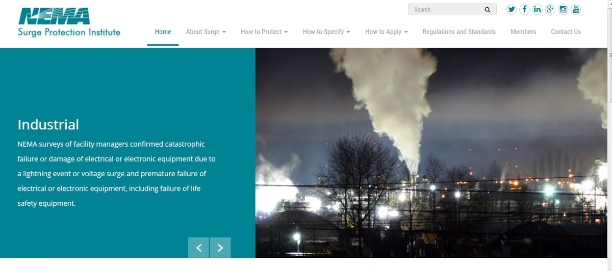 NEMA Launches Updated NEMA Surge Protection Institute Website | EC&M