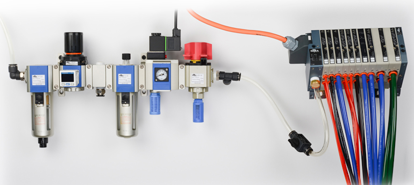 Los principios de la preparación de aire neumática