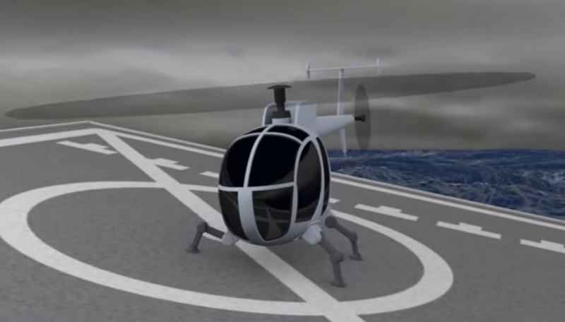 Robotic Legs Expand Helicopter Landing Capabilities | Machine Design