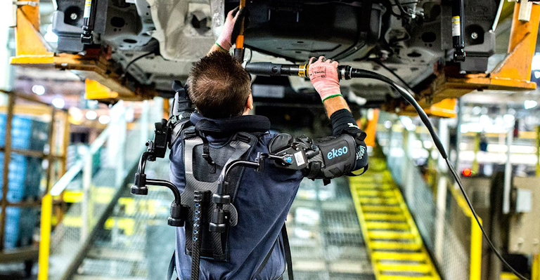 Manufacturing Workers Become More than Human with Exoskeletons ...
