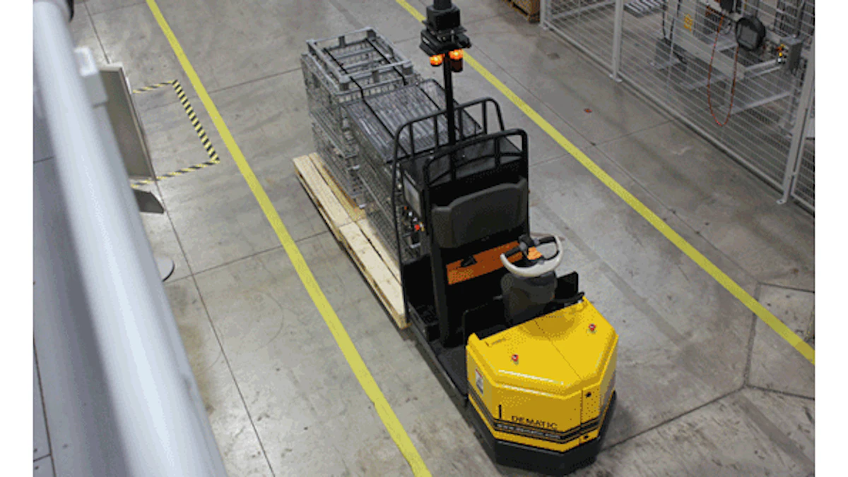 AGV Kit for Automatic Pallet Delivery | Material Handling and Logistics