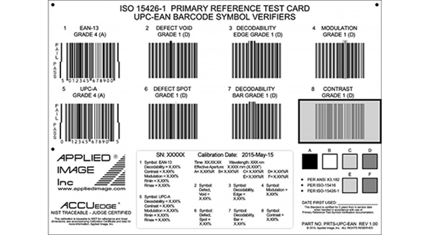 Bar Code Symbol Test Card [New Products] | Material Handling and Logistics