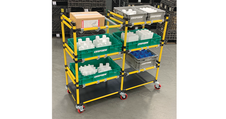 Angled Shelf Cart | Material Handling and Logistics