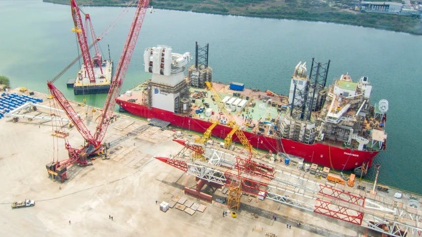 Charybdis offshore wind installation vessel begins sea trials ...